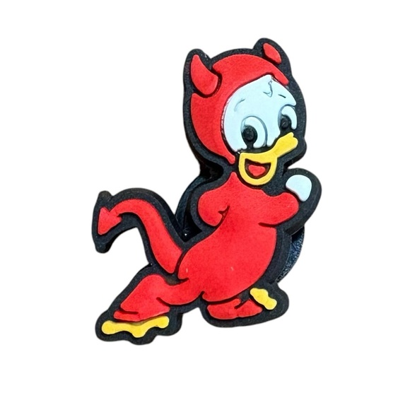 Accessories | Huey Duck Wearing Red Devil Costume Croc Charm | Poshmark